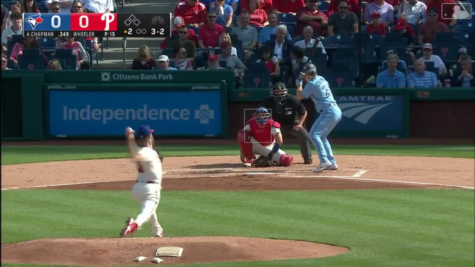 Zack Wheeler strikes out Matt Chapman with a curve | 05/10/2023 | Philadelphia Phillies