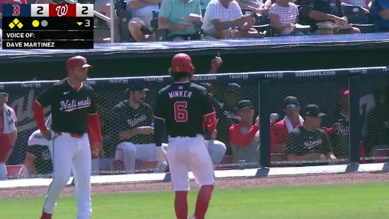 Jesse Winker hits an RBI single to tie the game at 2 | 02/28/2024 ...