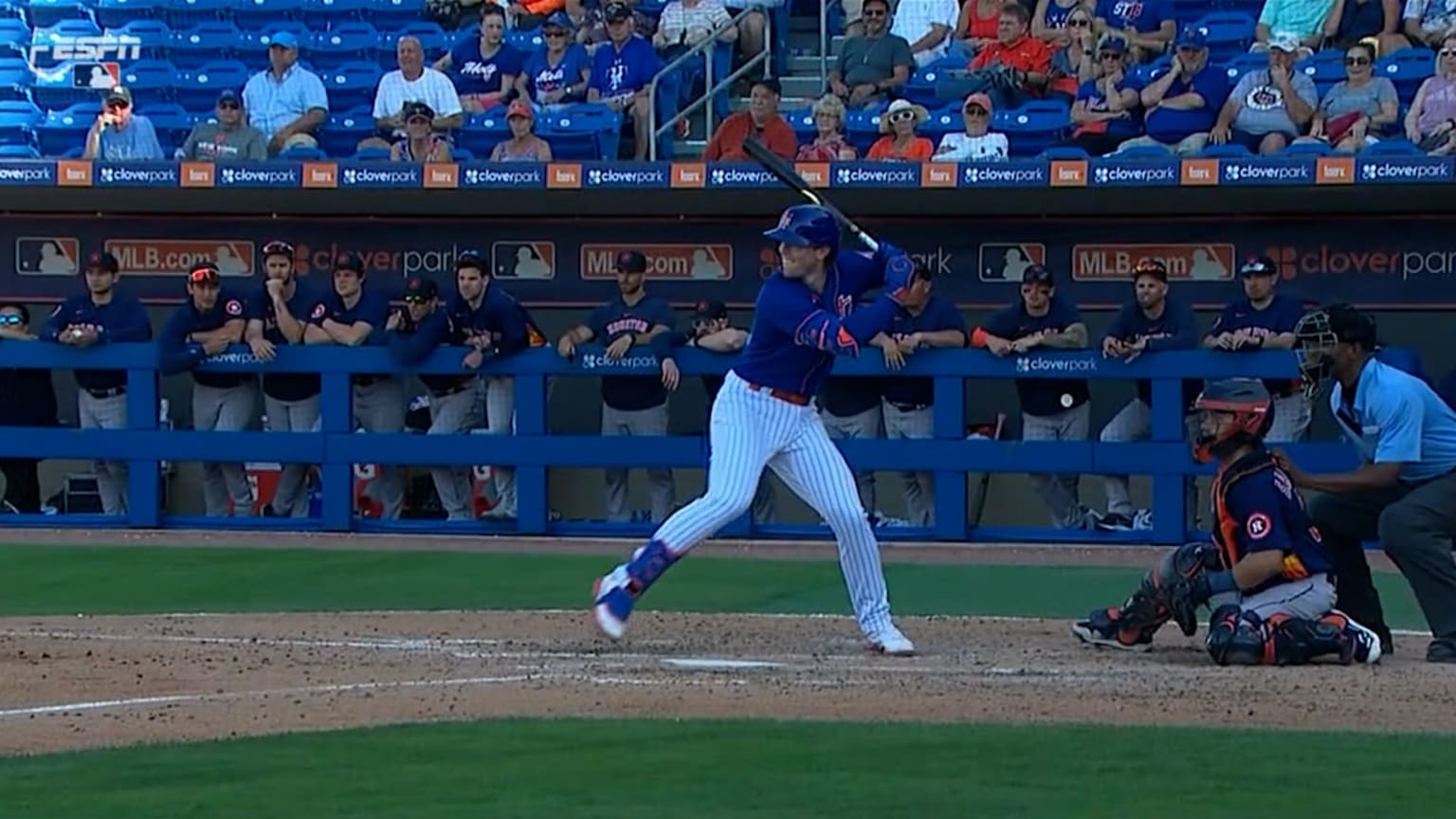 Brett Baty drives in the Mets' fourth run of the game | 02/28/2023 ...
