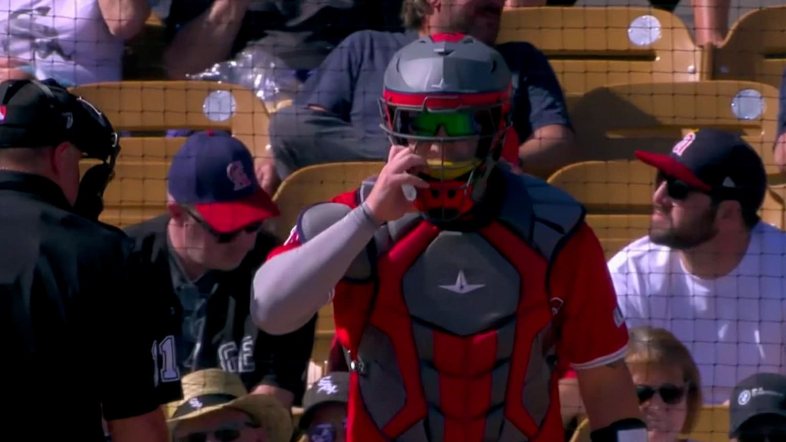 Caleb Hamilton and José Suarez get the out at home | 03/14/2024 | Los ...