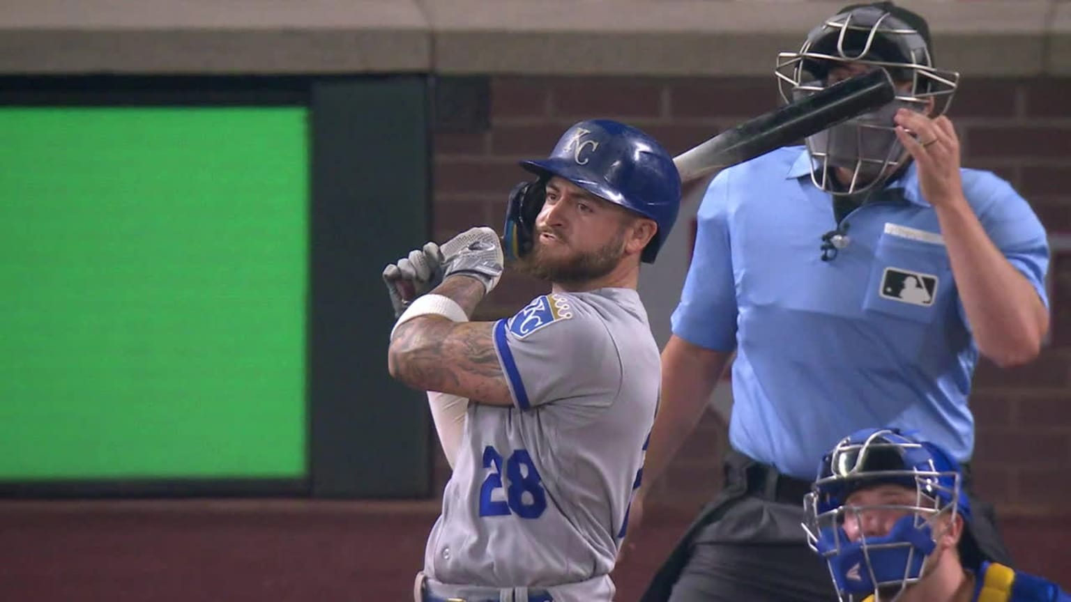 Kyle Isbel hammers a two-run home run to right field | 08/25/2023 ...