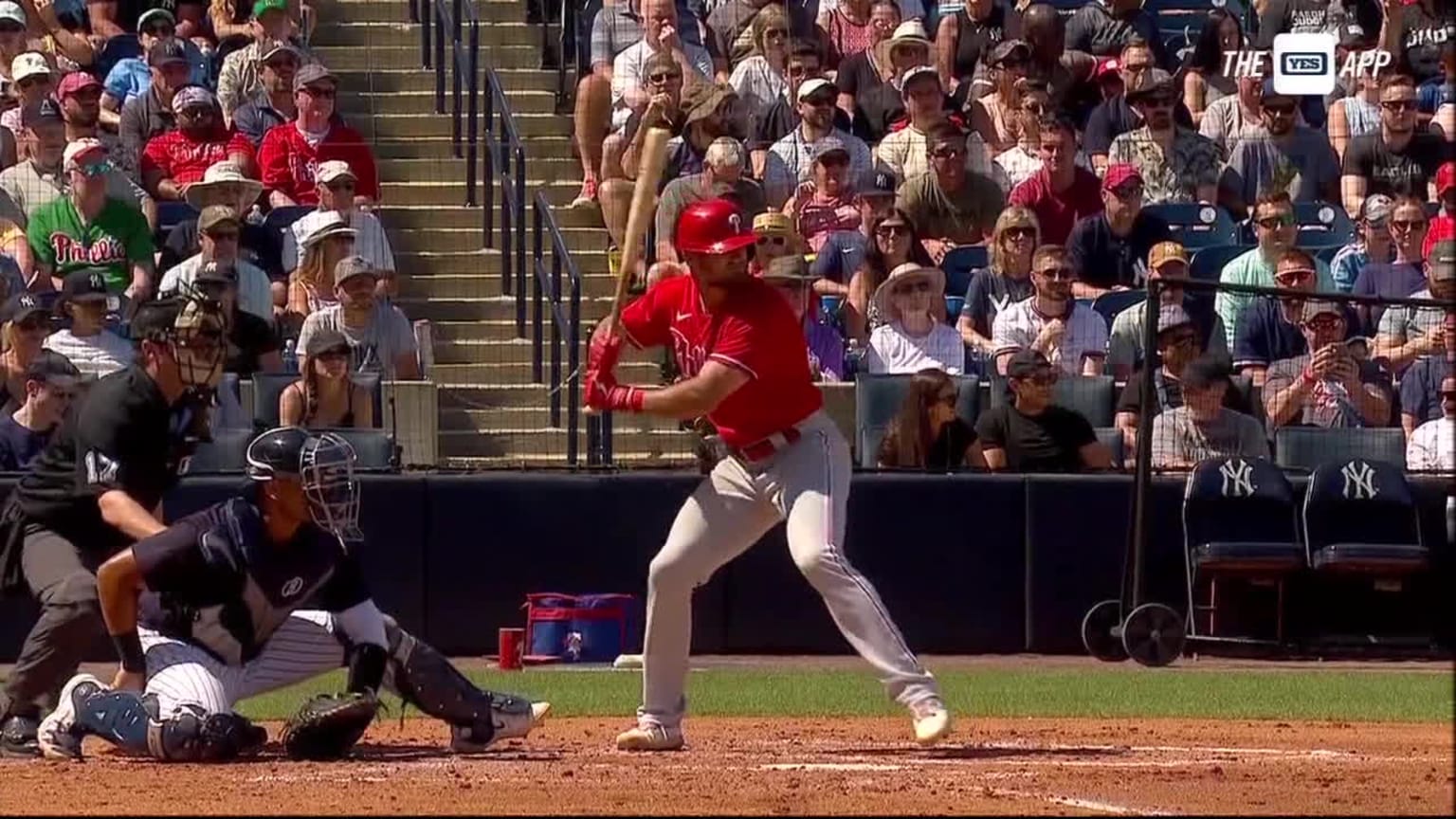 Jim Haley loops an RBI single to shallow right field | 03/11/2023 ...