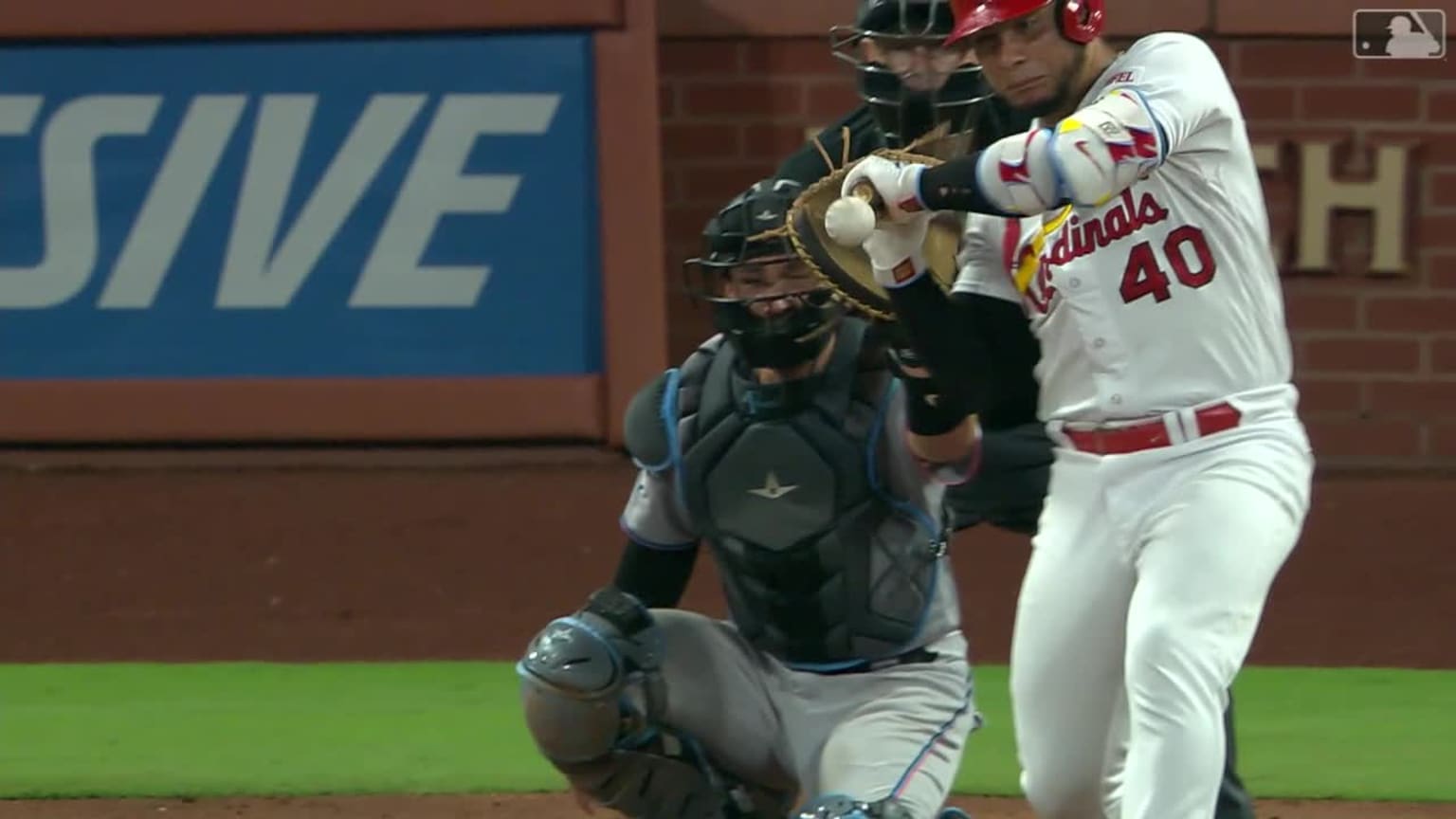 Wilson Contreras' hit by pitch is called a foul ball | 07/17/2023 | San ...