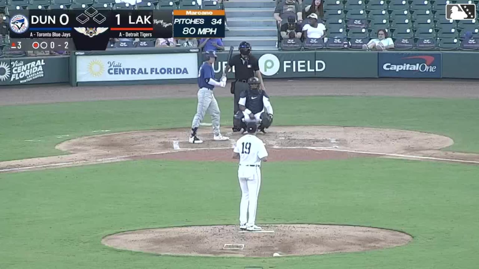 Jake Casey's first professional homer | 08/20/2025 | Toronto Blue Jays