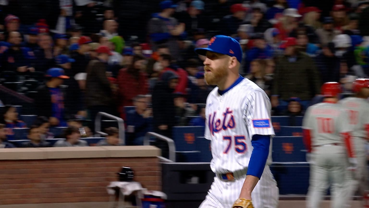 Reed Garrett poncha a J.T. Realmuto | 21/04/2025 | Los Mets de Nueva York
