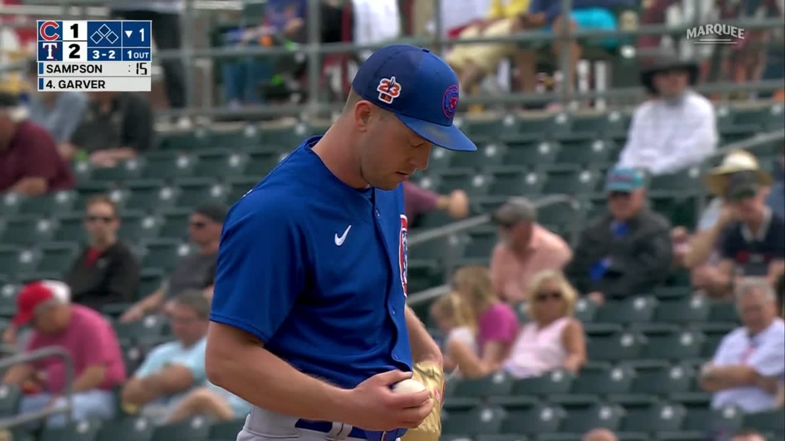 Adrian Sampson strikes out two batters in 2 innings | 03/07/2023 | MLB.com