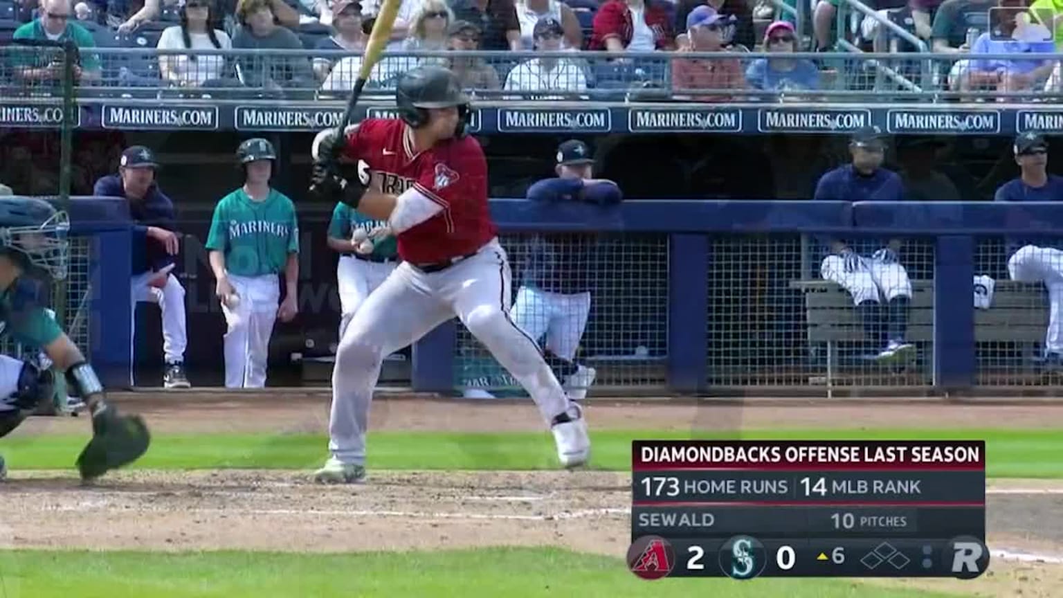 Tim Tawa lifts a solo home run to left field | 03/25/2023 | Arizona ...