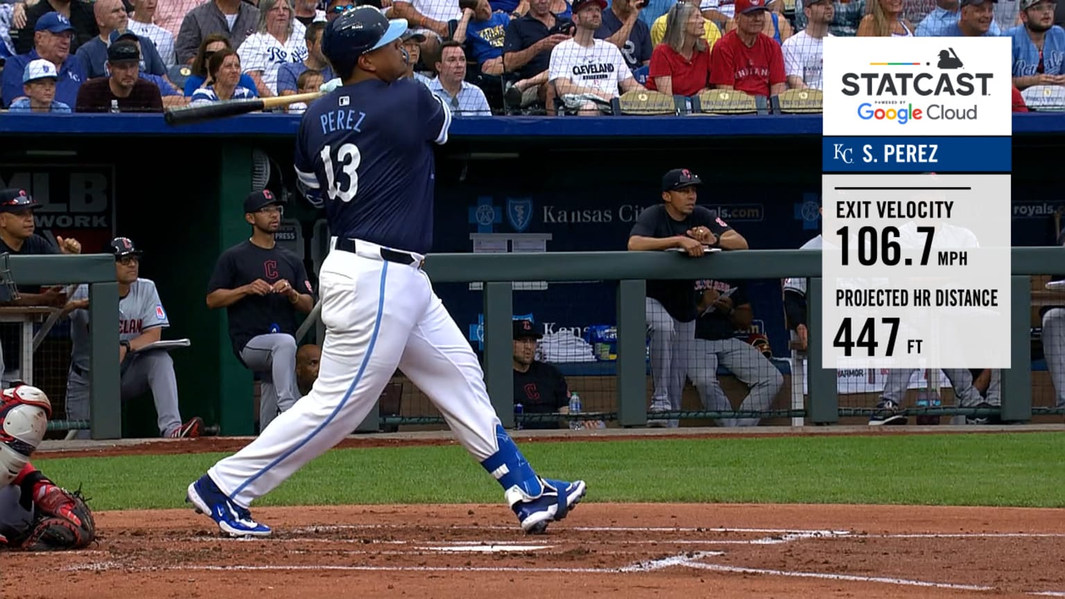 Salvador Perez hammers a 447-foot home run | 06/28/2024 | Chicago Cubs