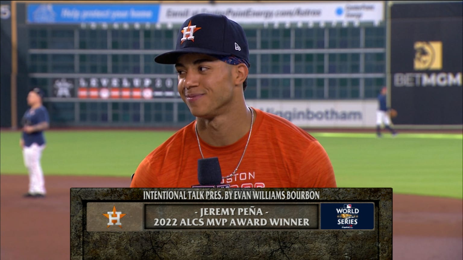 Jeremy Peña on what it's like playing in the WS | 10/29/2022 | Houston ...