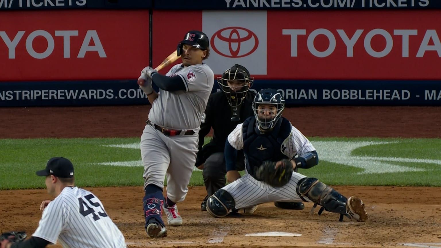 Josh Naylor lines an RBI double to right field | 05/02/2023 | Cleveland ...
