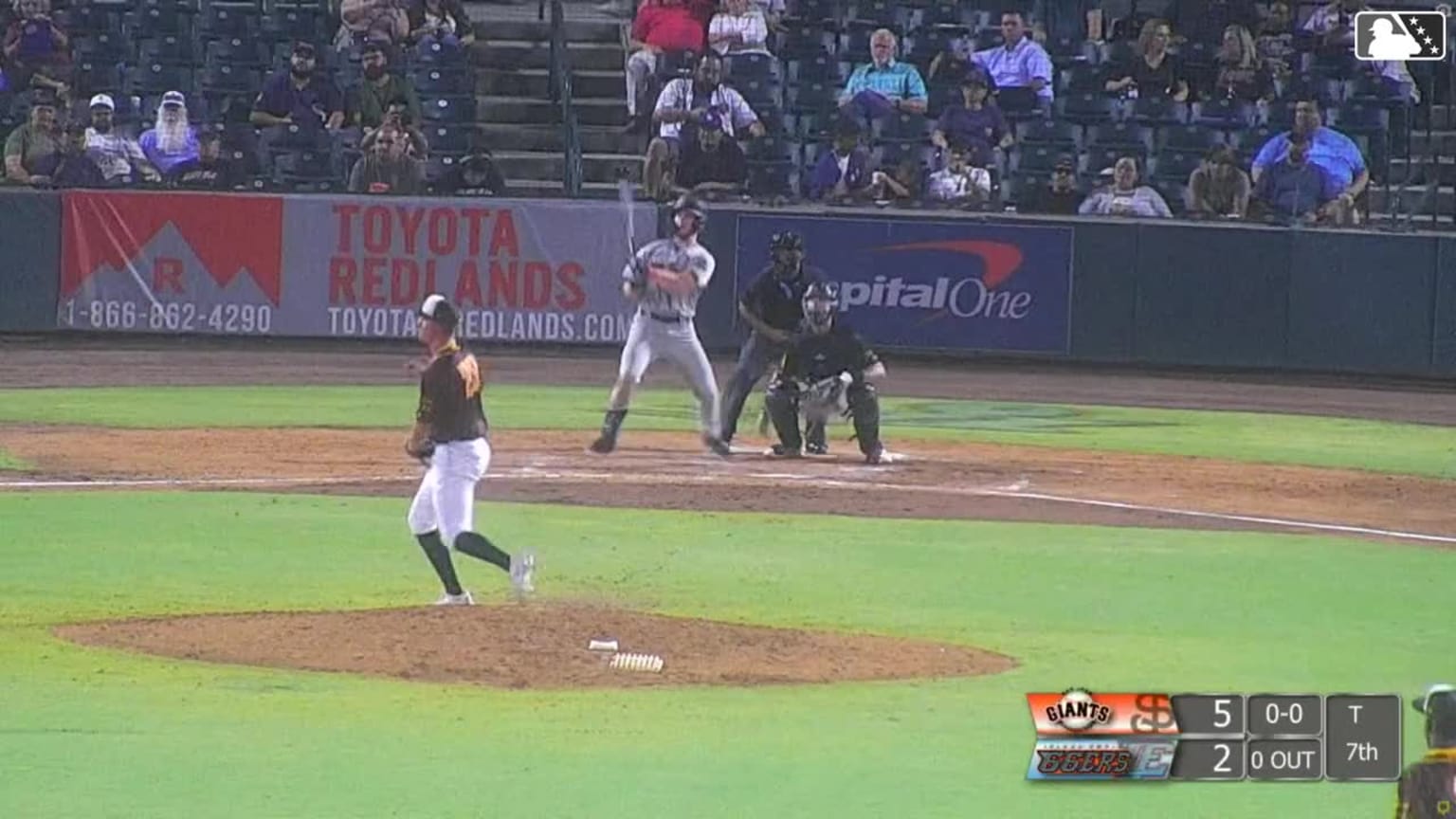 James Tibbs III's first professional extra-base hit | 08/11/2024 | San Francisco Giants