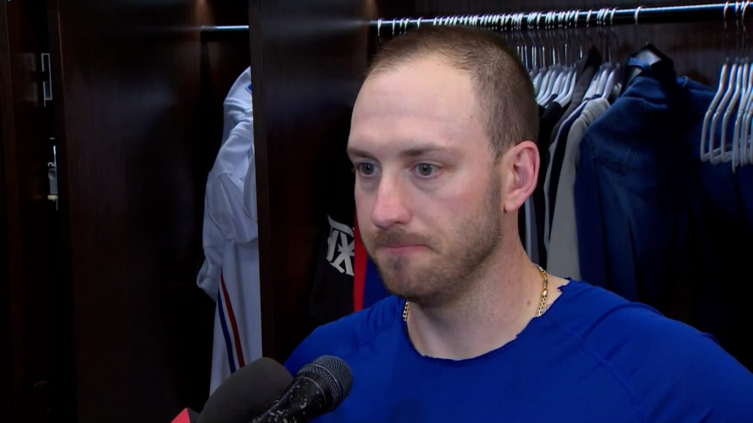 Mitch Garver discusses the Rangers' Game 2 loss | 10/28/2023 | Texas ...