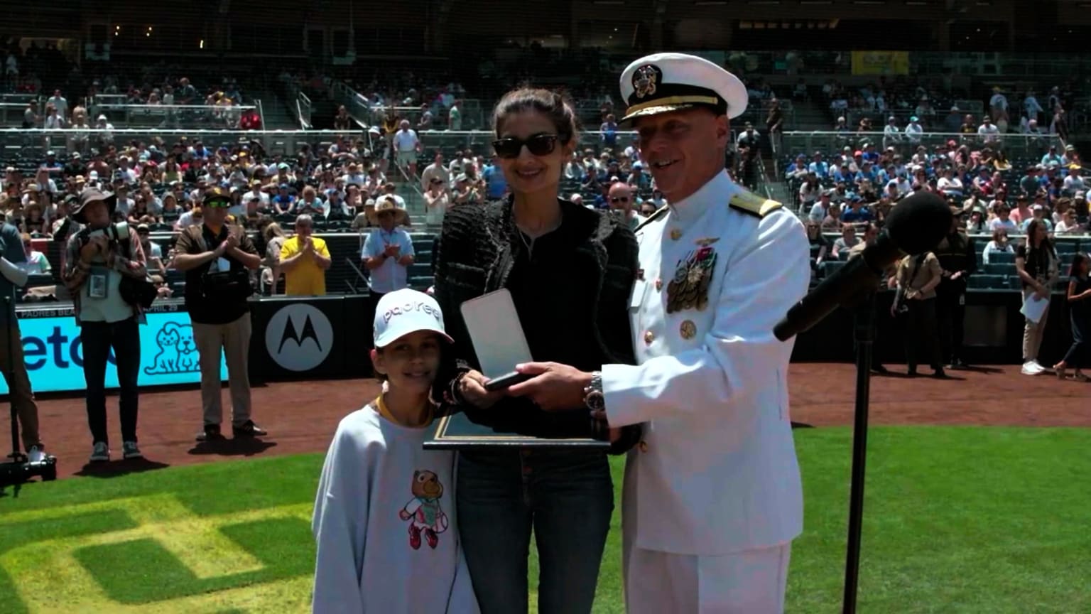 The Padres and U.S. Navy honor Peter Seidler | 04/21/2024 | San Diego ...