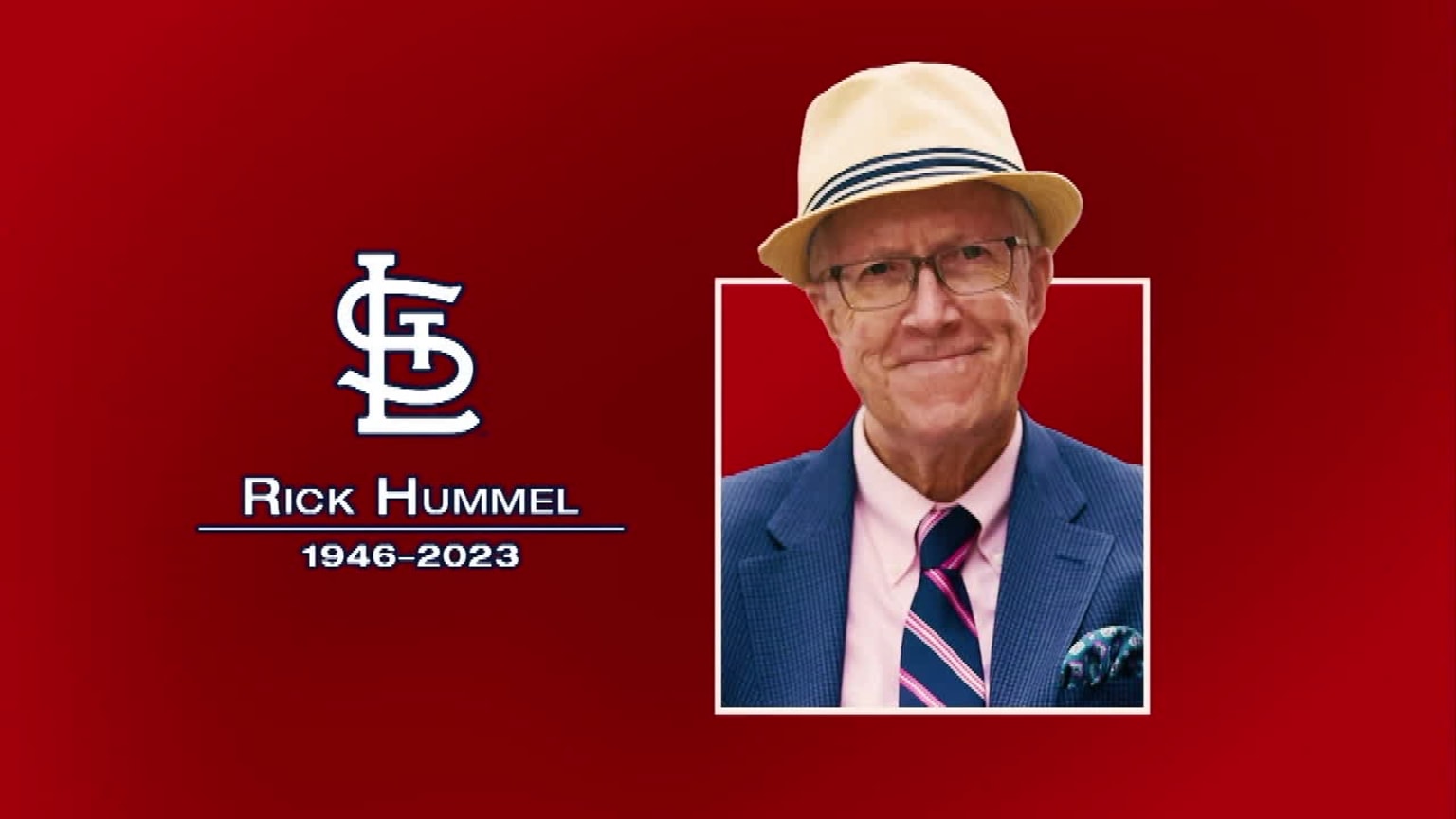 Cardinals honor the life and legacy of Rick Hummel | 05/29/2023 | St ...