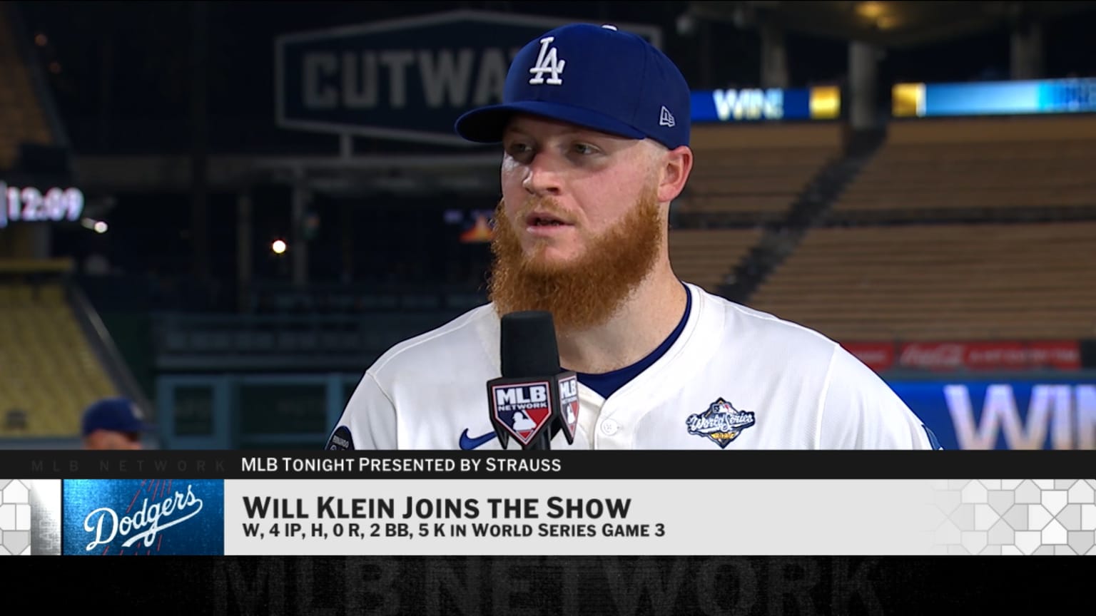 Will Klein discusses his heroic relief performance | 10/28/2025 | Los ...