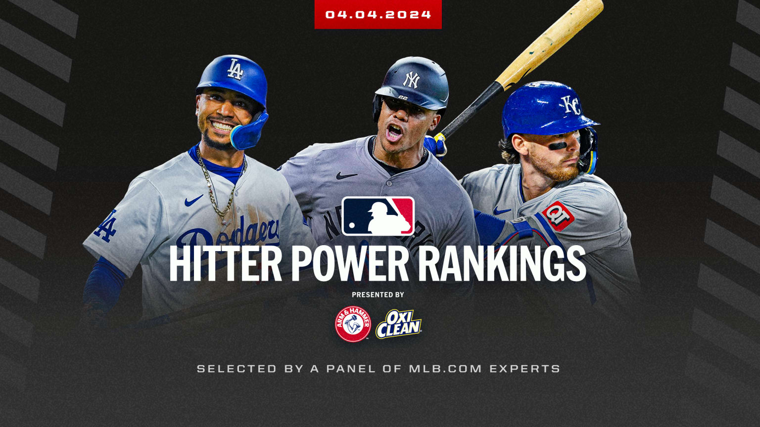 A look at MLB.com's current Hitter Power Rankings | 04/04/2024 | MLB.com