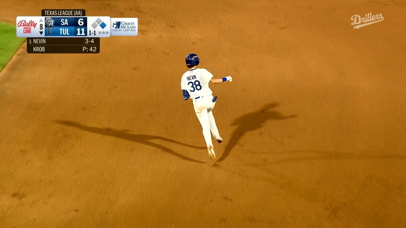 Kyle Nevin hits for the cycle | 08/14/2025 | Los Angeles Dodgers