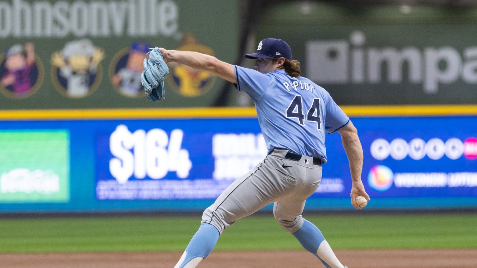 Ryan Pepiot strikes out Brice Turang | 04/29/2024 | Tampa Bay Rays