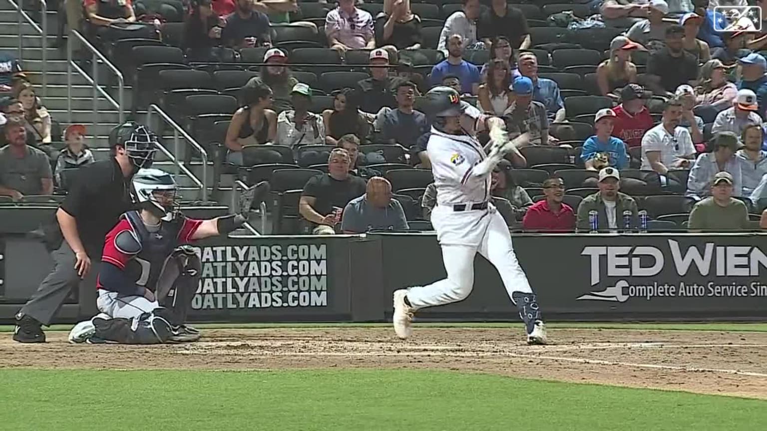 Jonah Bride belts a solo home run into the pool | 04/29/2023 | Athletics