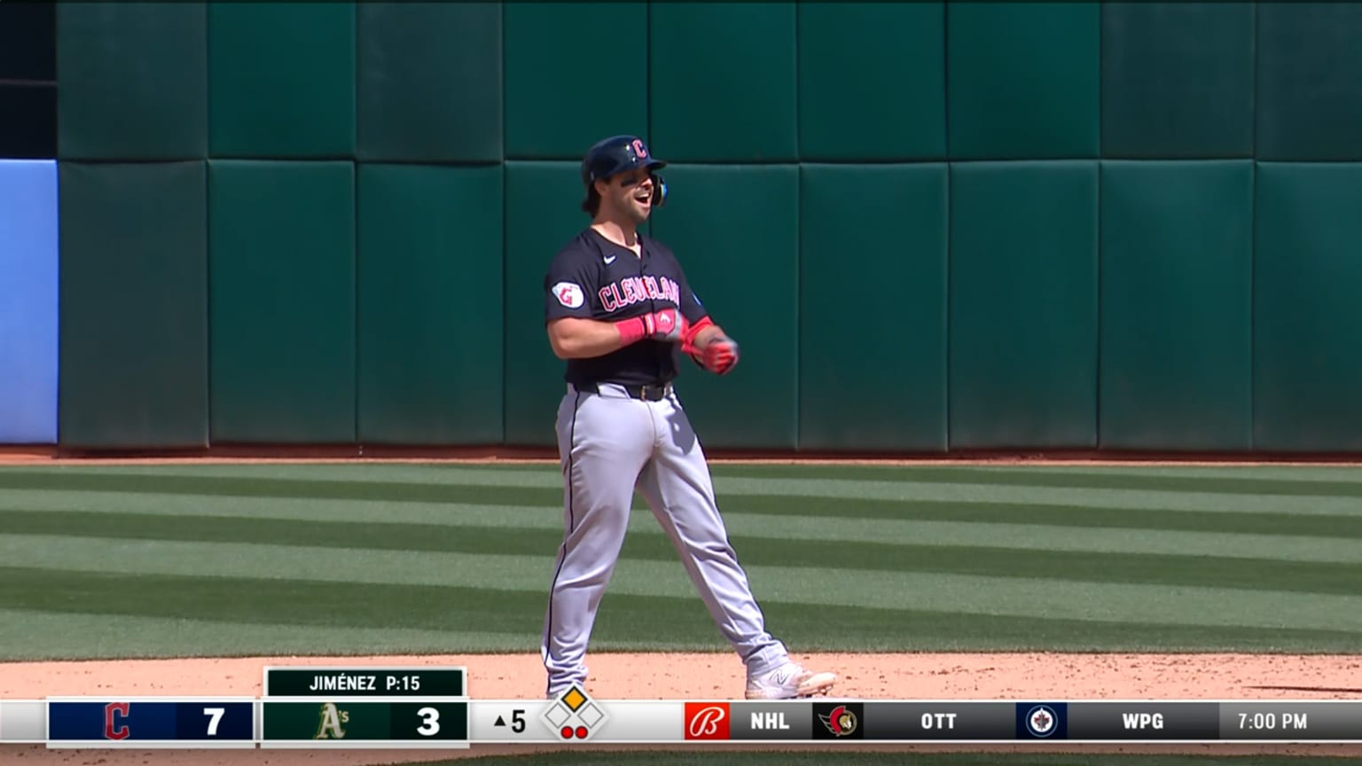 Austin Hedges' RBI double | 03/30/2024 | Cleveland Guardians