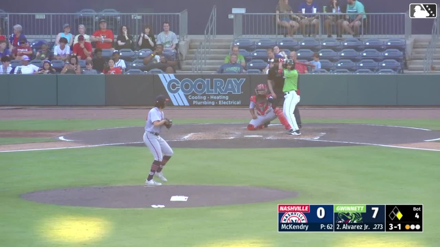 Nacho Alvarez Jr.'s two-run home run | 06/15/2024 | Atlanta Braves