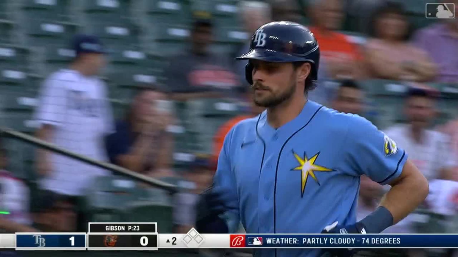 Josh Lowe rips a long solo home run to right-center | 05/08/2023 ...