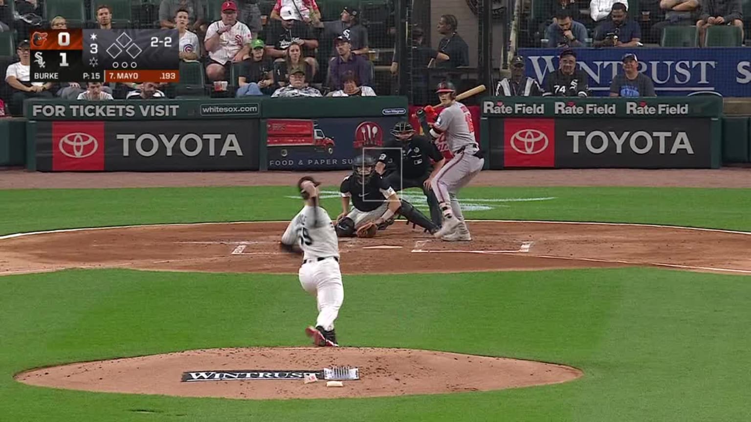 Sean Burke strikes out Coby Mayo | 09/15/2025 | Chicago White Sox