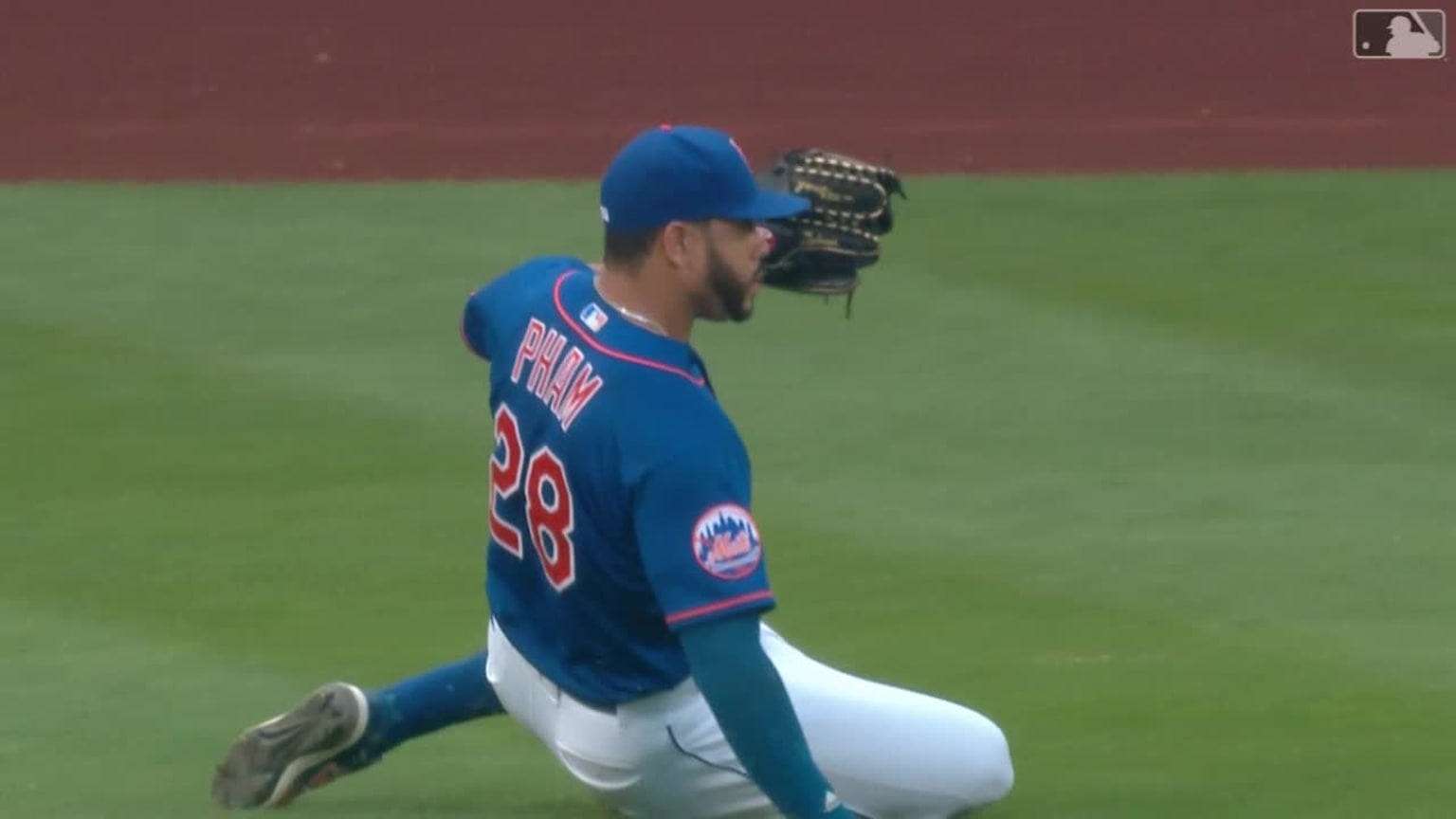 Tommy Pham makes a sliding catch in left field | 07/19/2023 | New York Mets