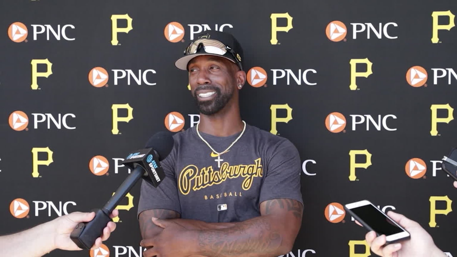 McCutchen talks being back at camp with the Pirates | 02/17/2023 ...