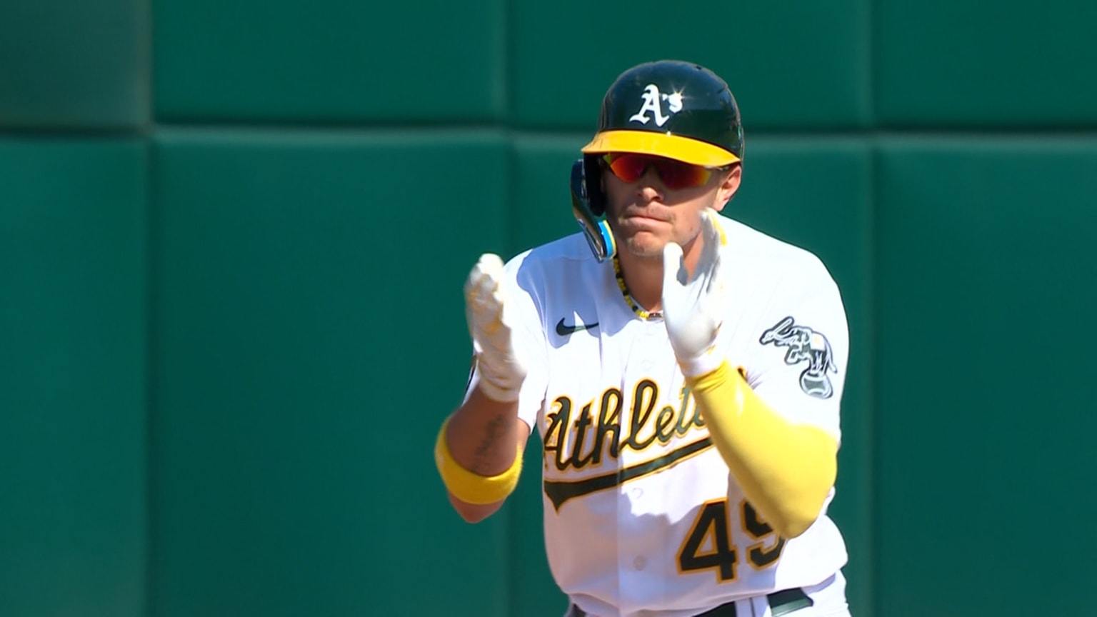 Ryan Noda hits an RBI double to right-center field | 09/23/2023 | Athletics