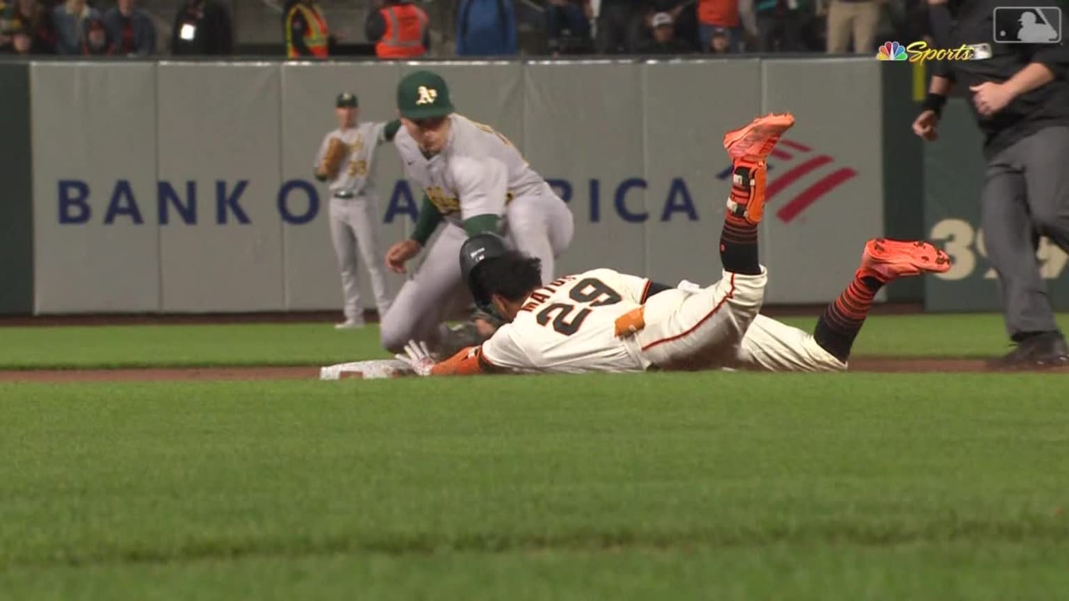 Call stands, Luis Matos safe at second after review | 07/26/2023 | San ...