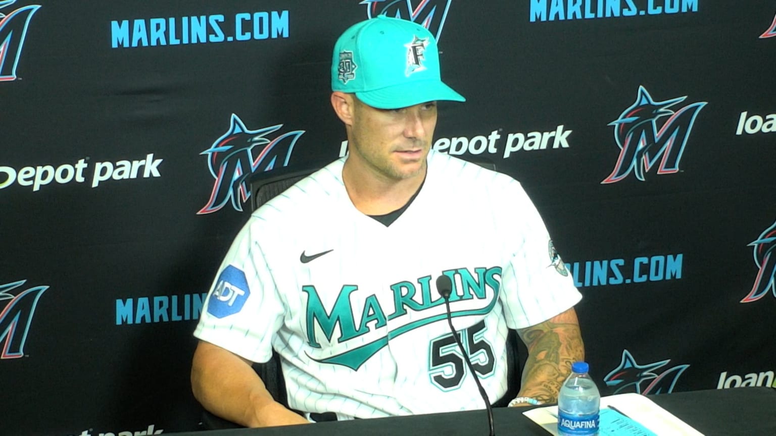 Skip Schumaker talks Luzardo, Bell after 9-4 loss | 08/11/2023 | Miami ...