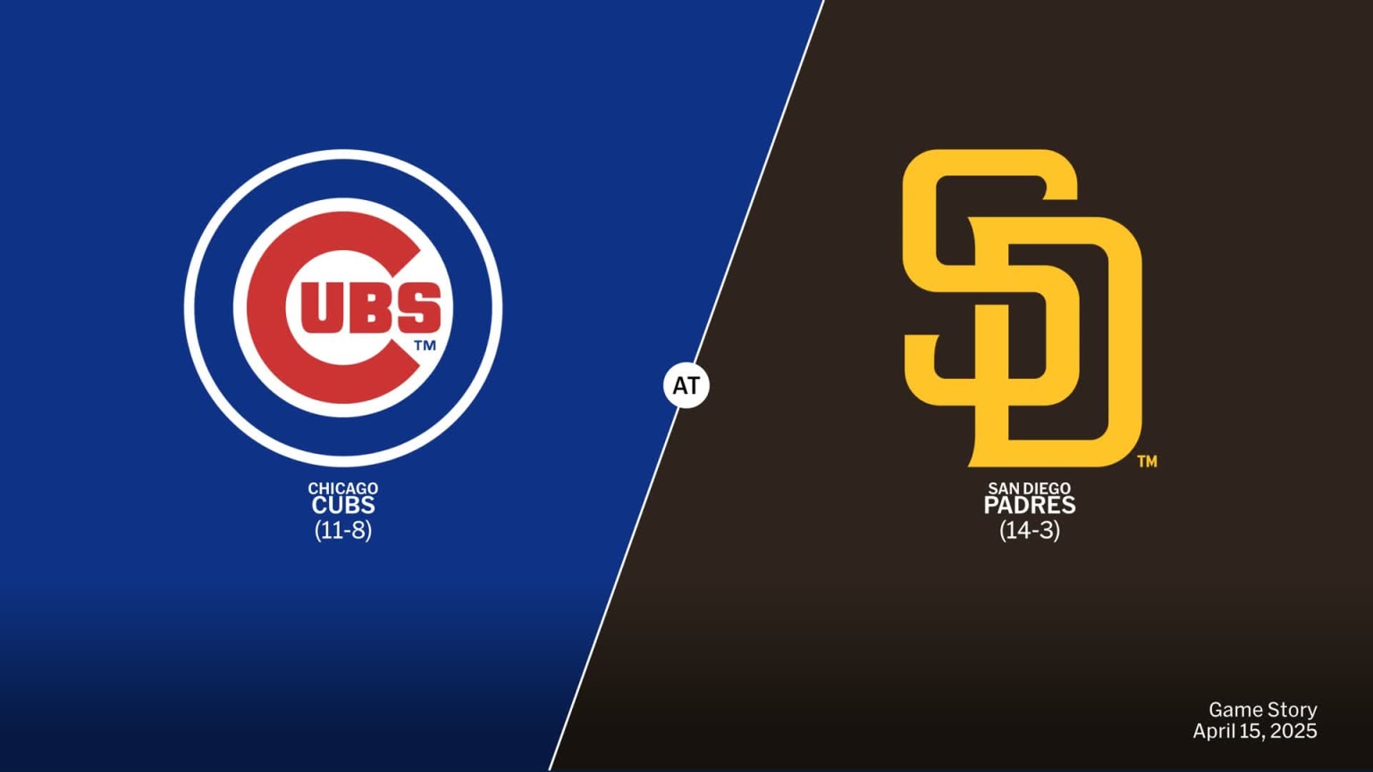 Cubs at Padres - April 15, 2025: Title Slate | 04/14/2025 | MLB.com