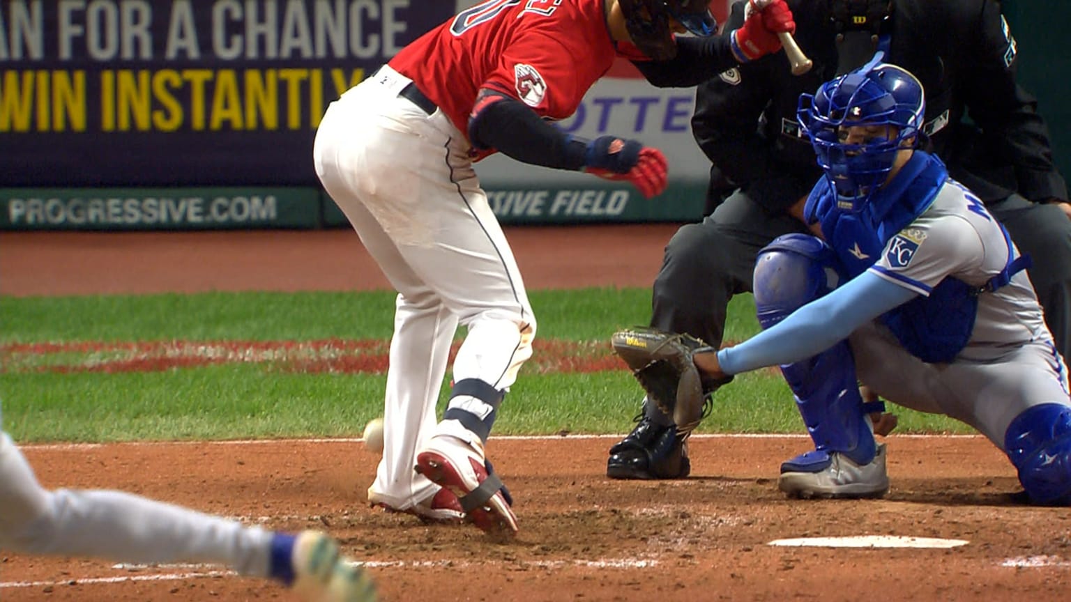 Andrés Giménez is hit-by-pitch, call overturned | 10/03/2022 | Kansas ...