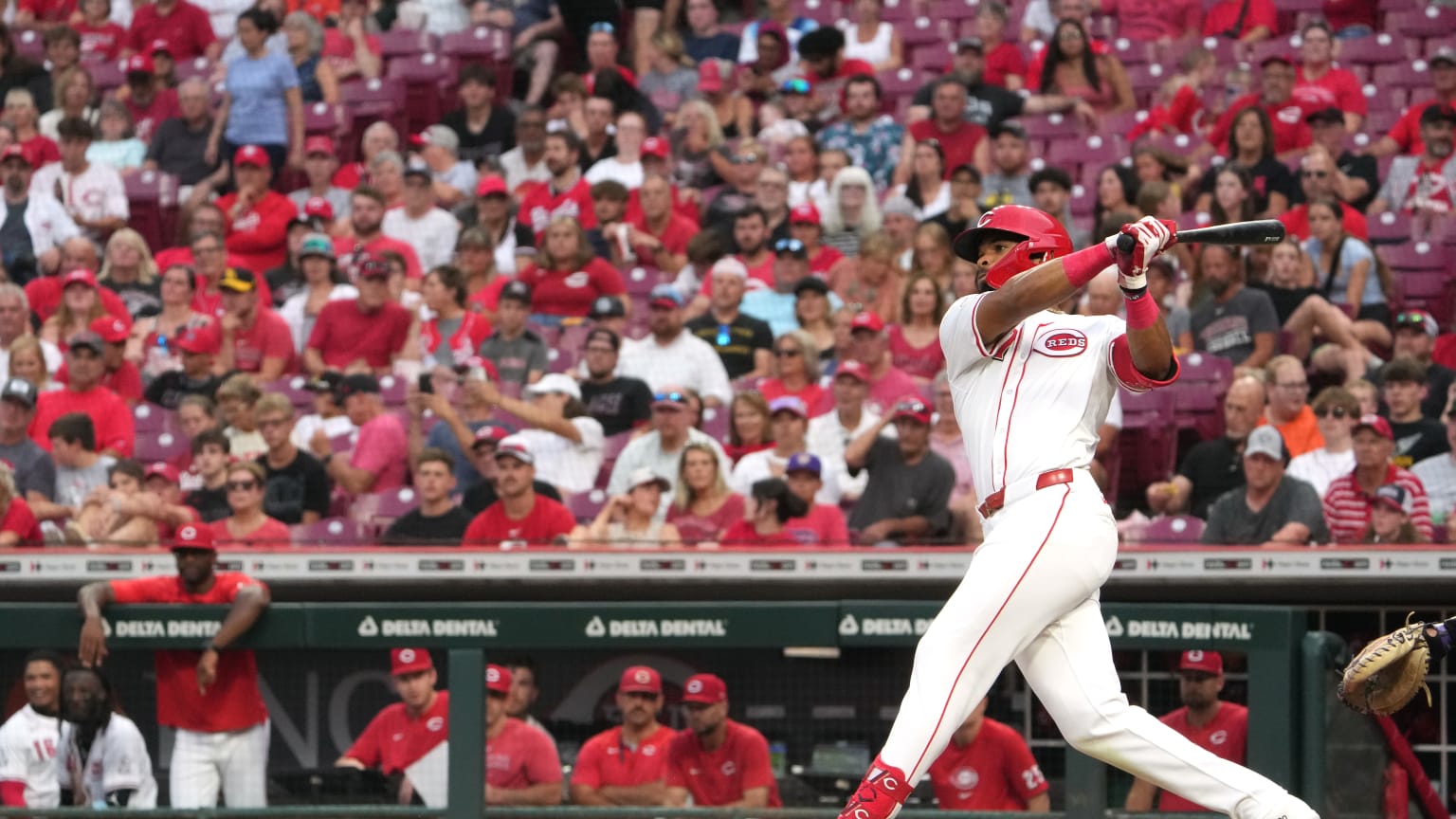 Rece Hinds' first Major League hit | 07/08/2024 | Cincinnati Reds