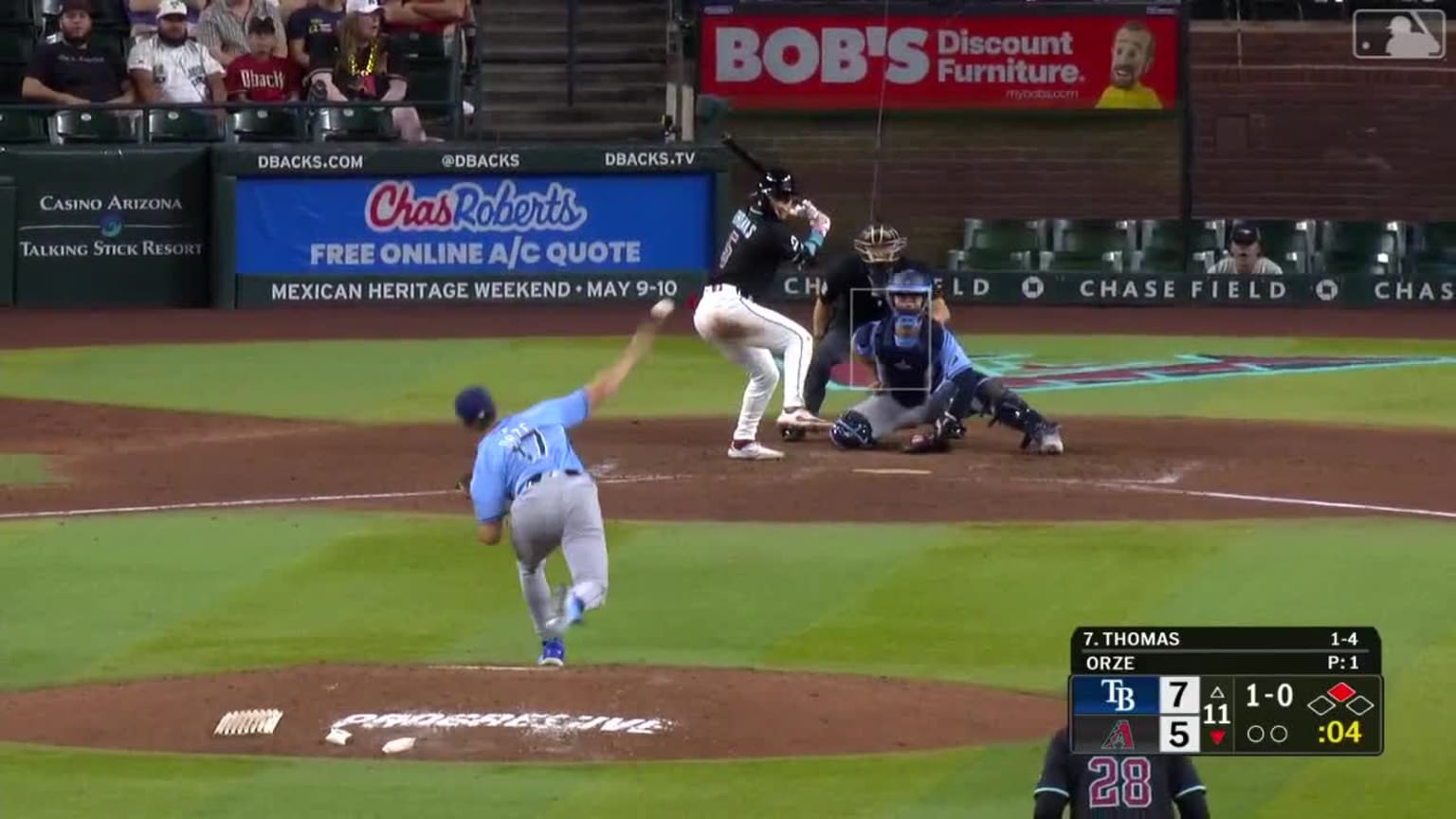 Thomas singles, Suárez scores on error | 04/23/2025 | Arizona Diamondbacks