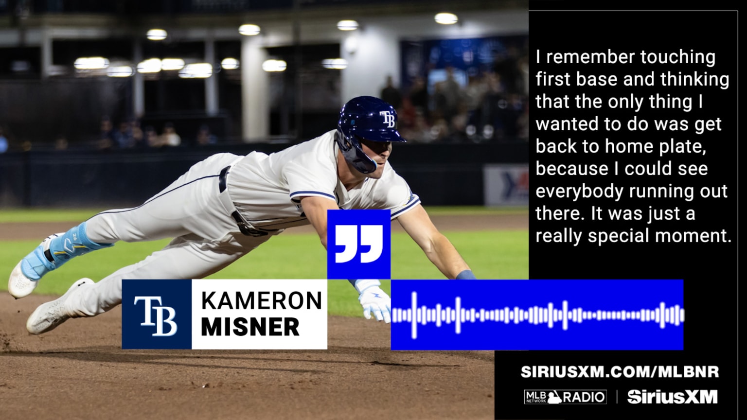 Kameron Misner talks walk-off home run, more | 04/18/2025 | Tampa Bay Rays