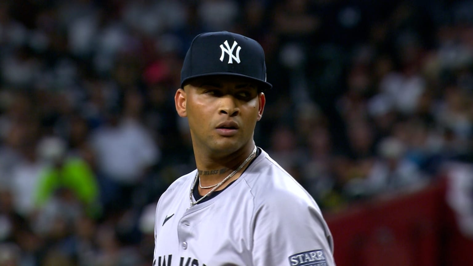 Luis Gil fans Corbin Carroll in the 1st inning | 04/01/2024 | New York ...