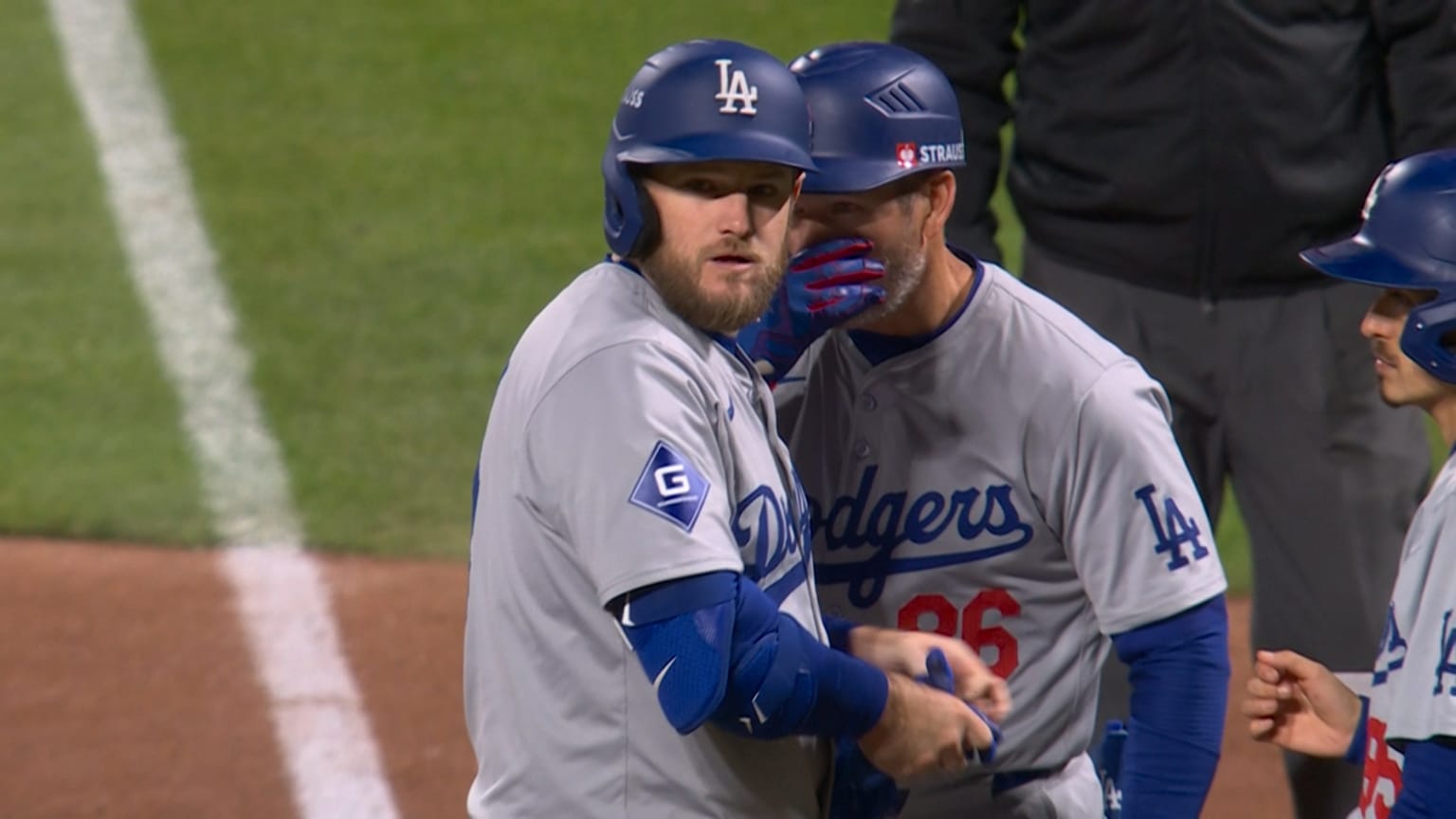 Max Muncy's playoff record-breaking walk | 10/17/2024 | Los Angeles Dodgers