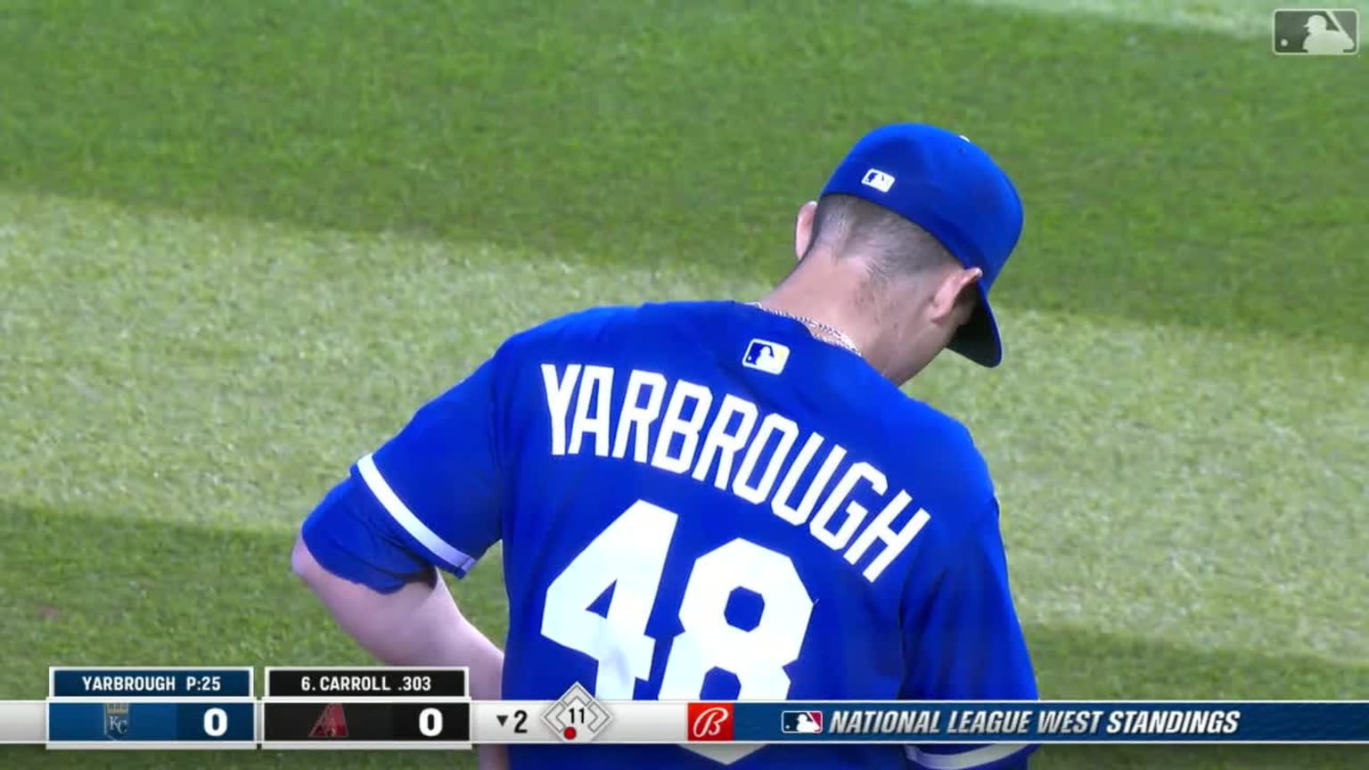 Yarbrough strikes out Longoria in the 2nd inning | 04/26/2023 | Kansas ...