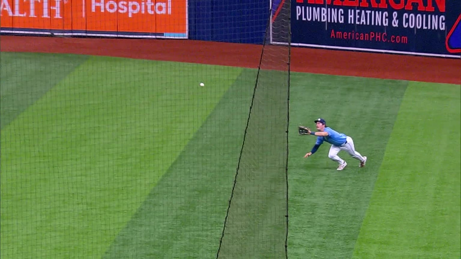 Jonny DeLuca's diving catch | 08/11/2024 | Tampa Bay Rays