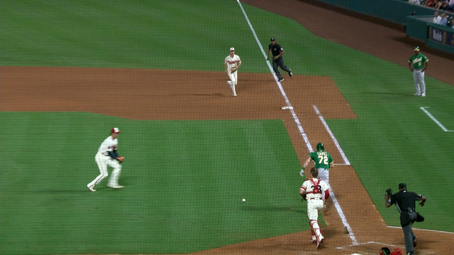 Ohtani makes a nice sidearm throw to rob Capel of hit | 09/29/2022 ...