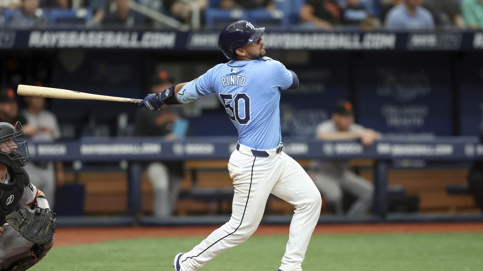 René Pinto hammers first homer of 2024 | 04/14/2024 | Tampa Bay Rays
