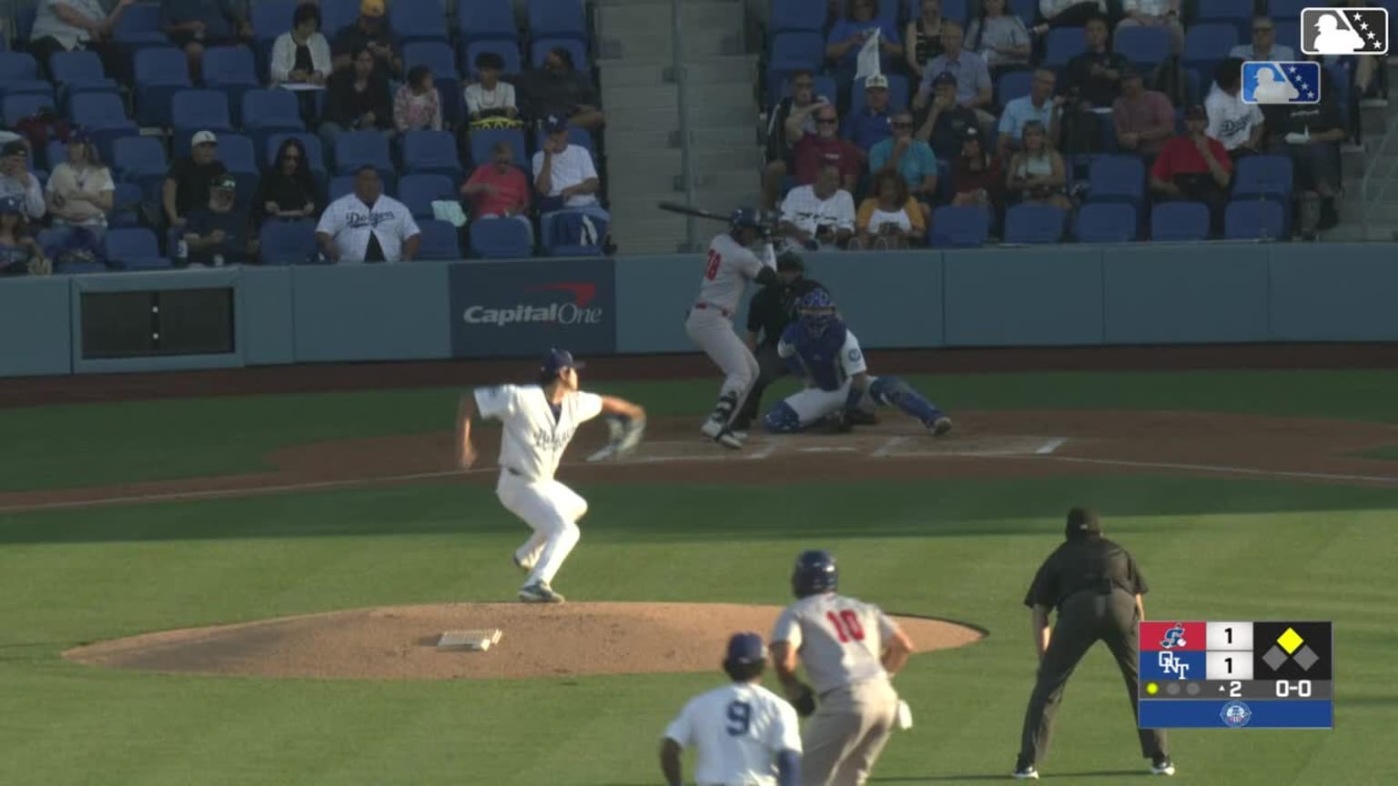 Edgar Montero doubles (2) on a line drive to left fielder Ching-Hsien ...