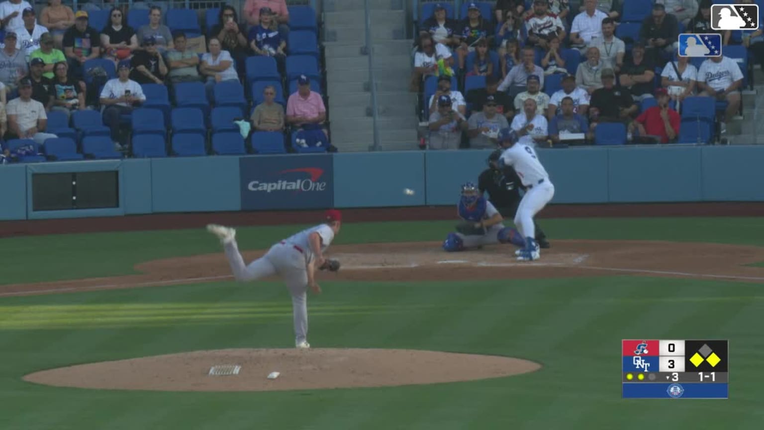 Joendry Vargas singles on a sharp line drive to right fielder Daniel ...