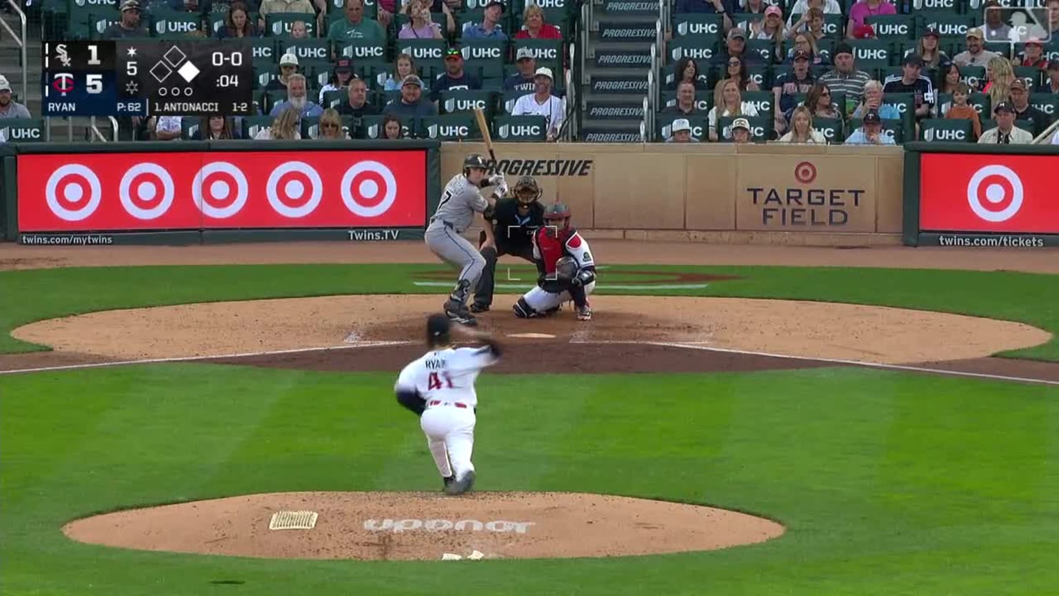 Joe Ryan Called Strike to Sam Antonacci | 06/01/2026 | MLB.com