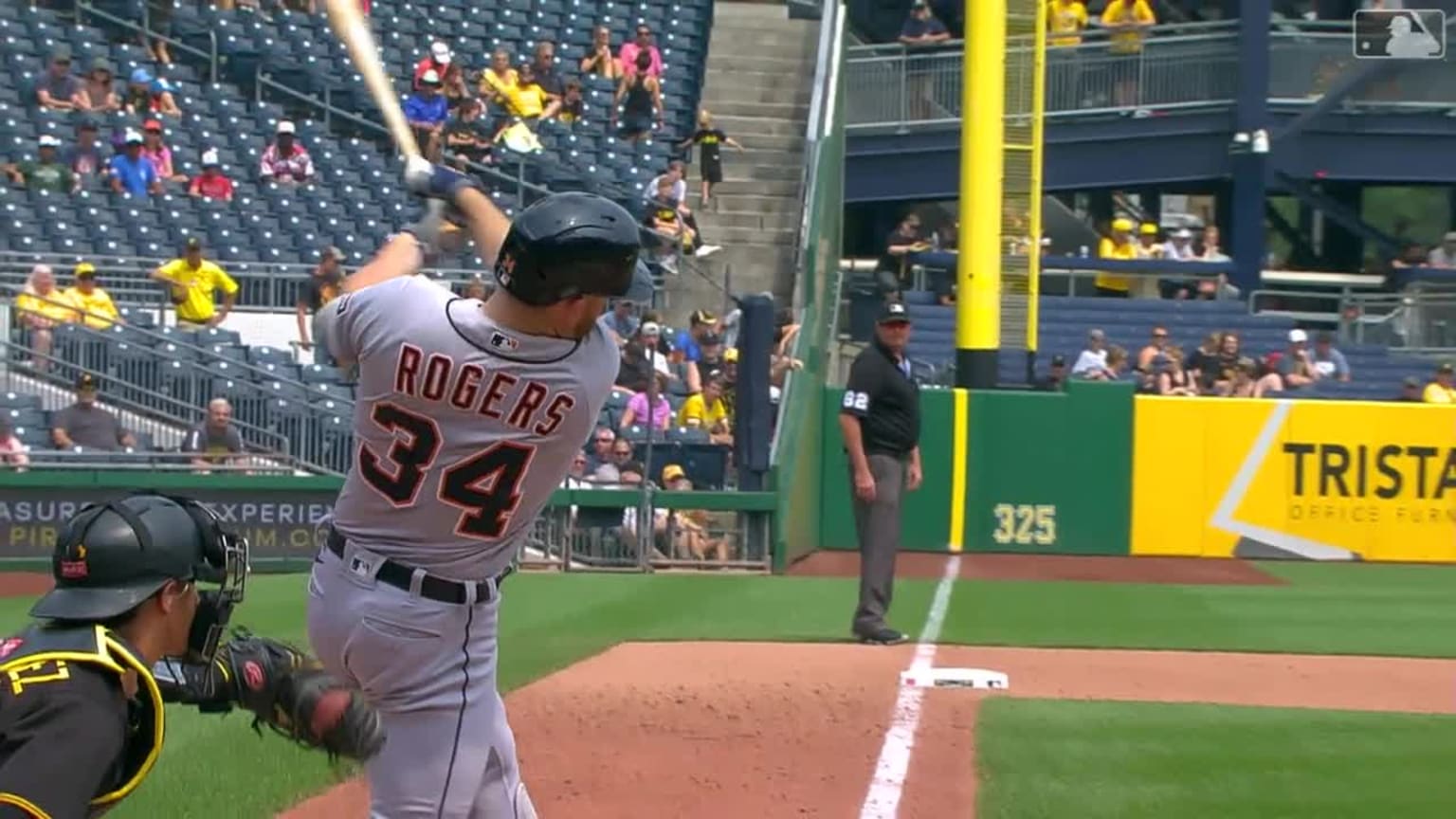 Jake Rogers hits a home run to left-center field | 08/02/2023 | Detroit ...