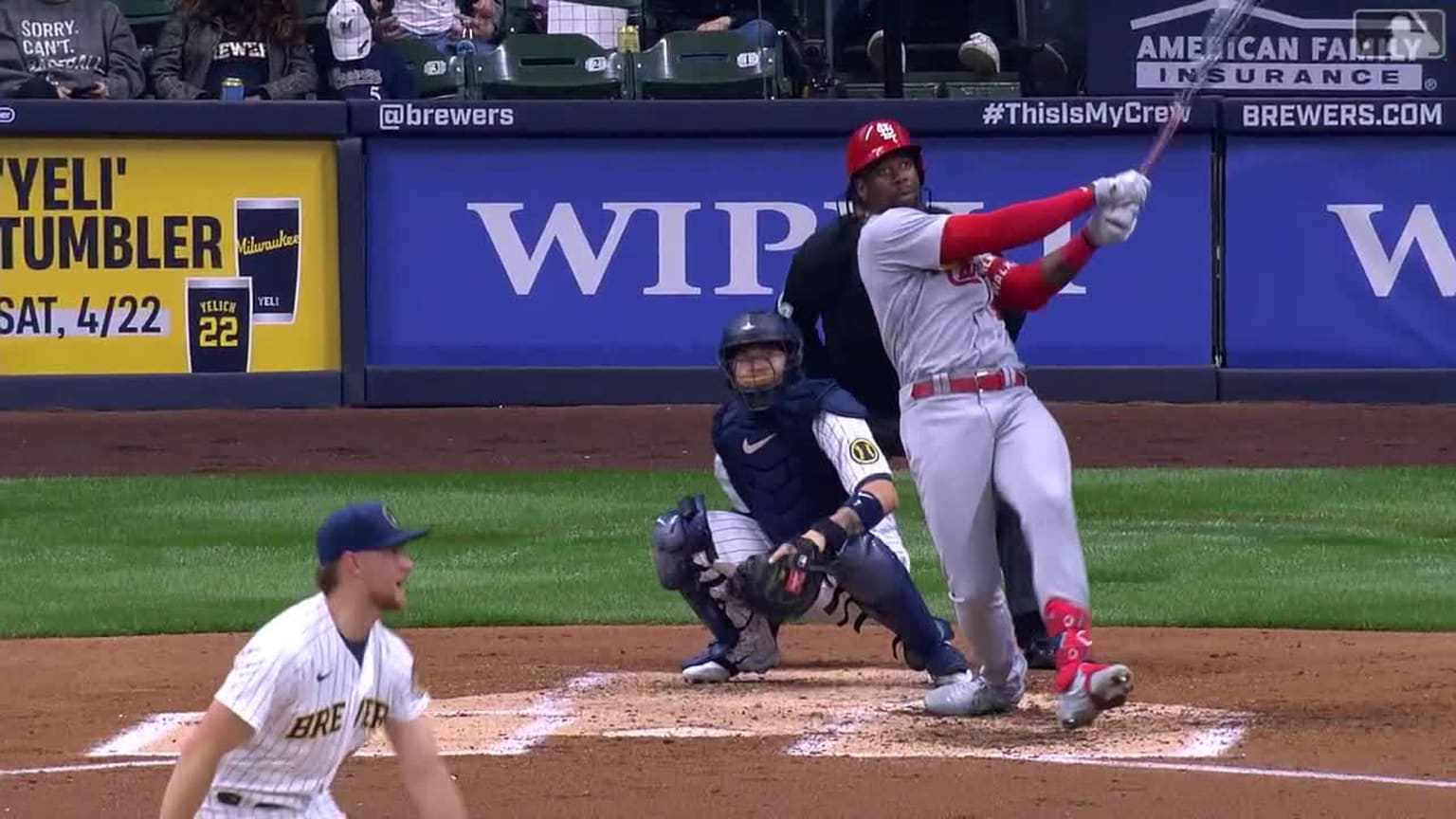 Jordan Walker launches a two-run homer to left center | 04/08/2023 | St ...