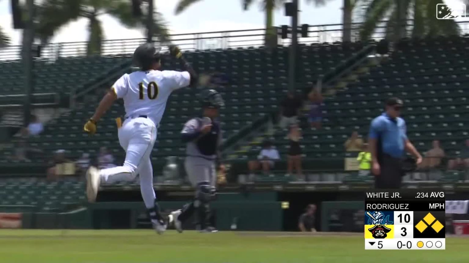 Lonnie White Jr. clubs a gran slam to left field | 08/06/2023 | MLB.com