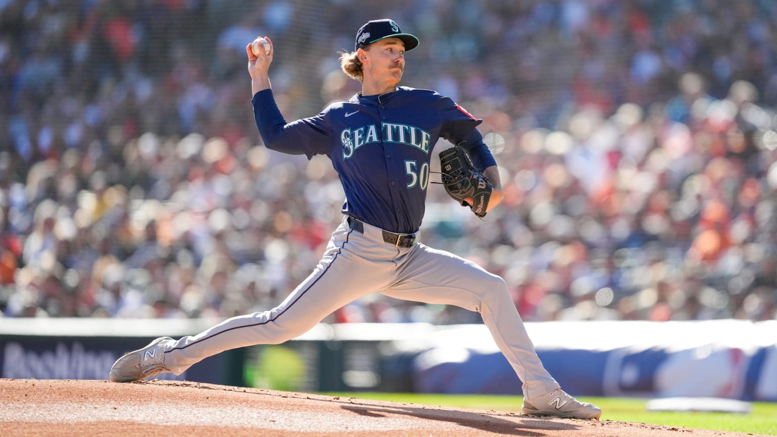 Bryce Miller strikes out Kerry Carpenter | 10/08/2025 | Seattle Mariners